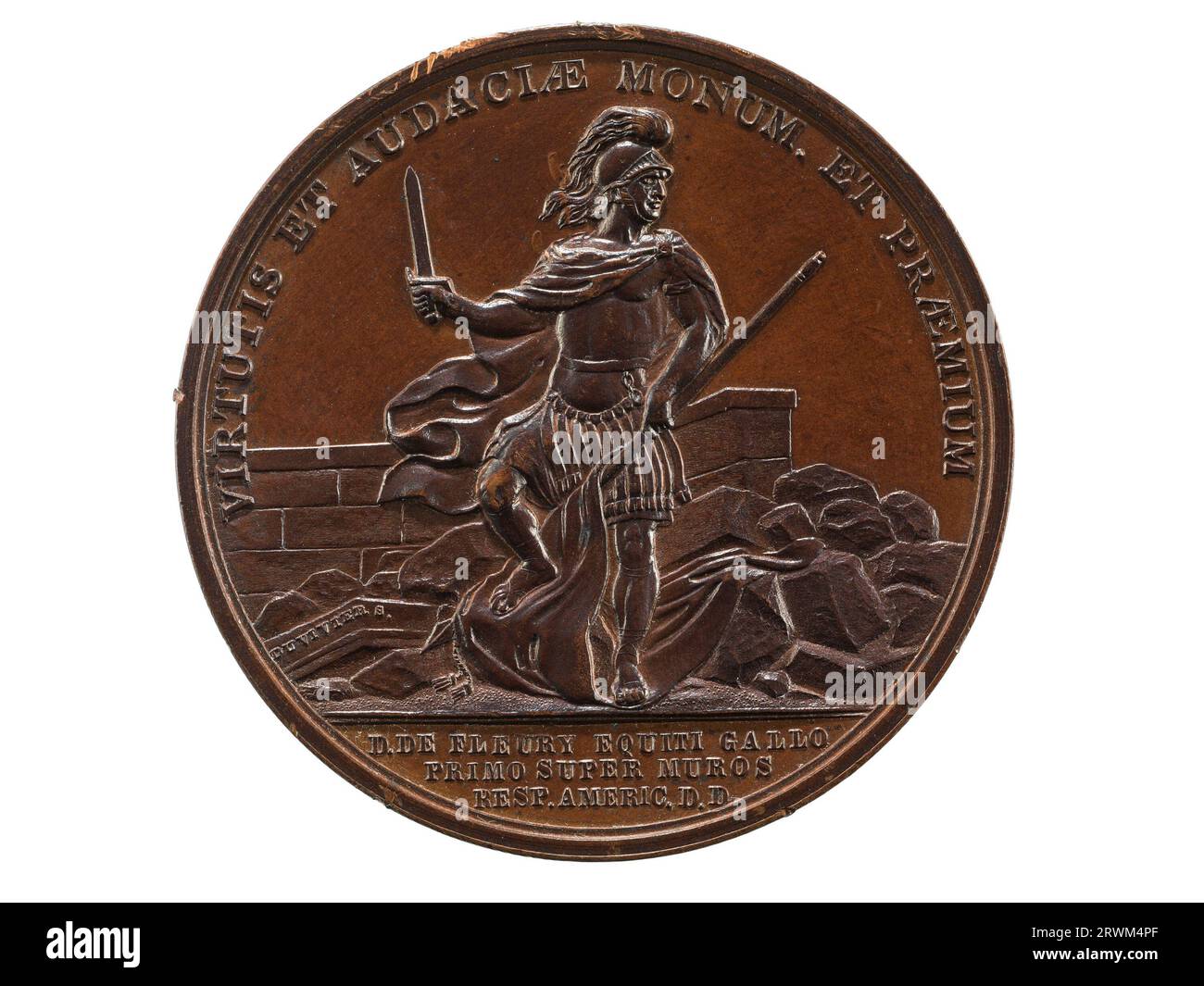Medal, Francois Louis Teissedre de Fleury at Stony Point, 1779/1880 ...