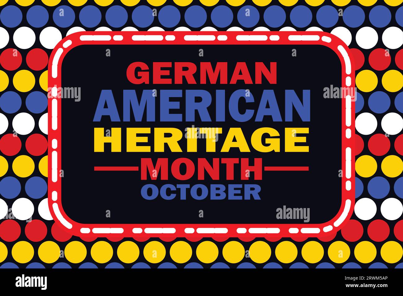 German American Heritage Month October Vector illustration. Suitable ...