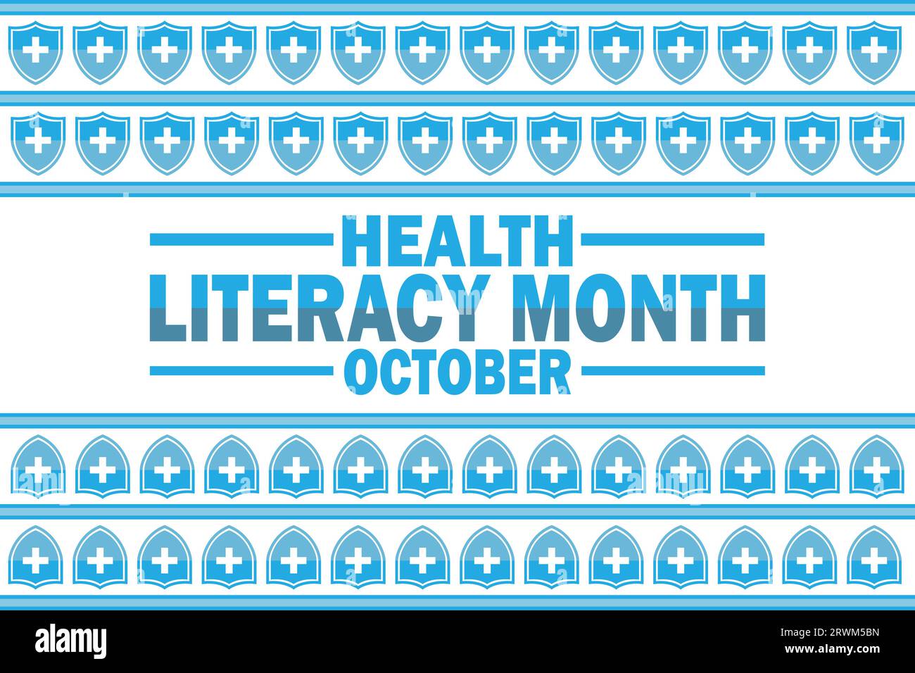 Health Literacy Month October. Holiday concept. Template for background ...