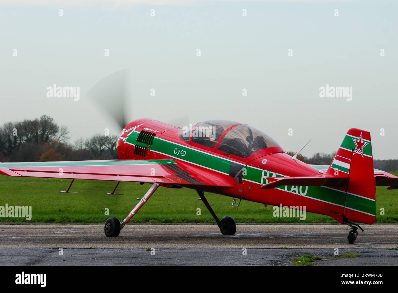 Sukhoi Su-29 HA-YAO, Russian two-seat aerobatic aircraft based at ...