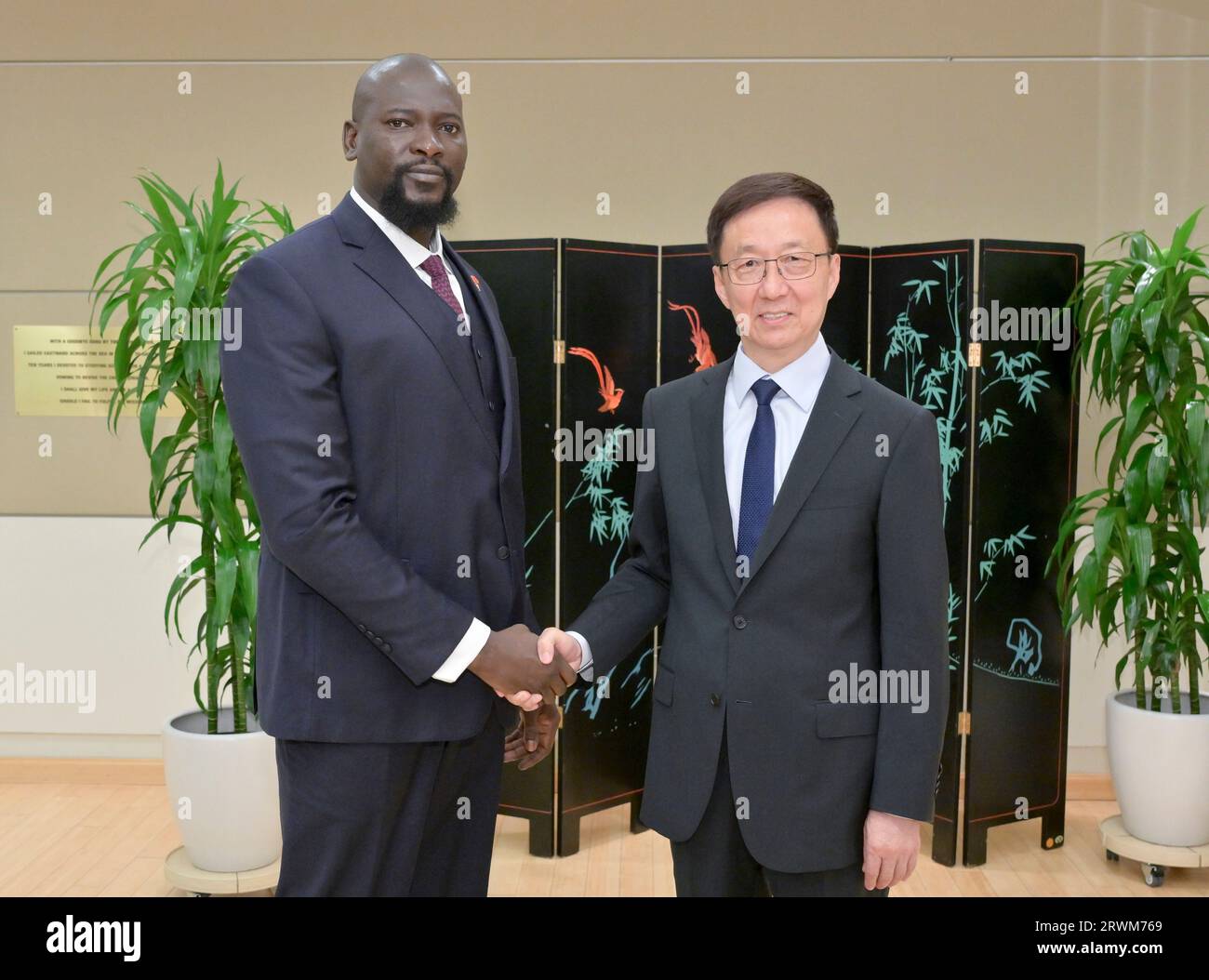 New York, USA. 19th Sep, 2023. Chinese Vice President Han Zheng meets ...