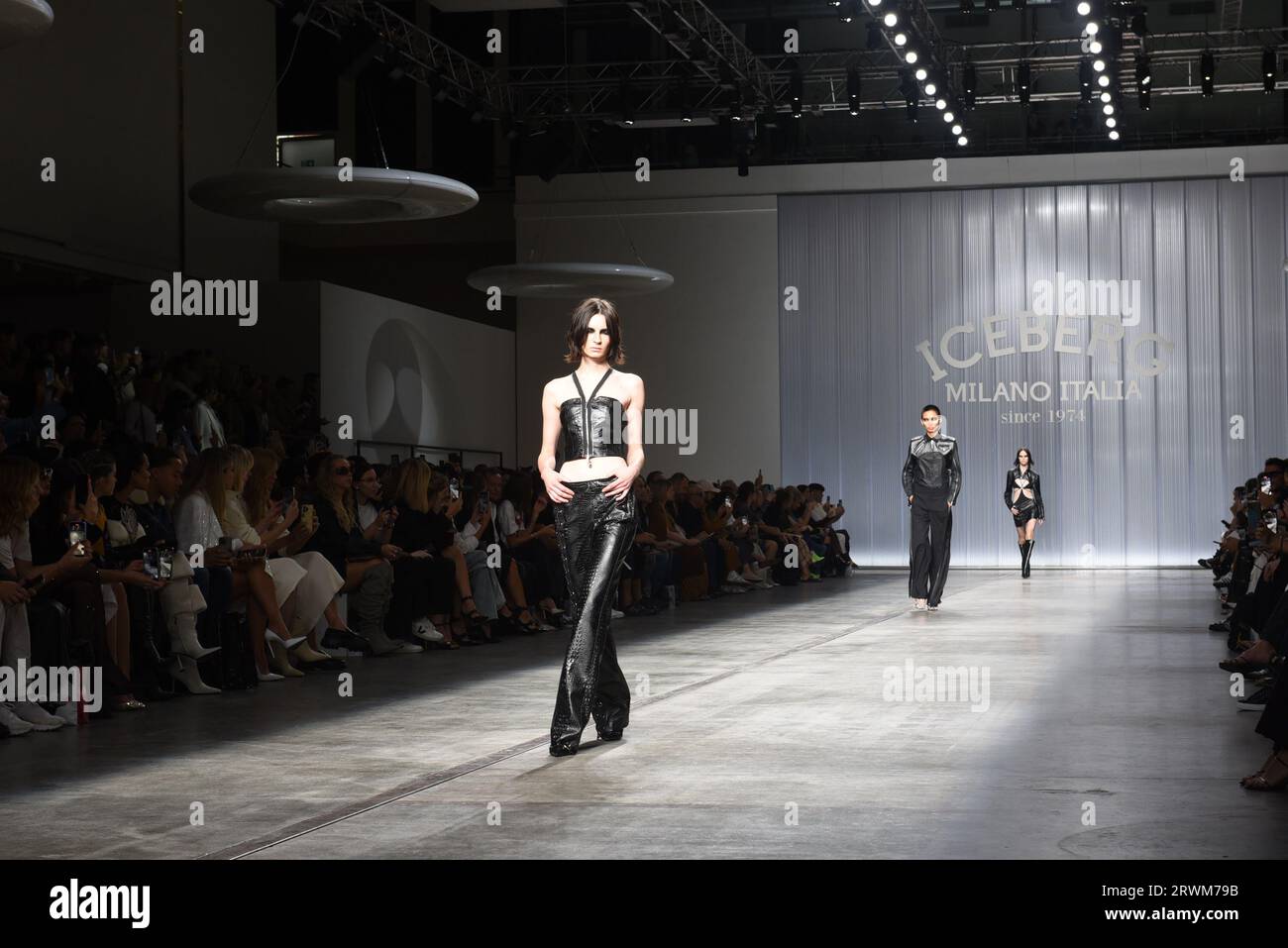 Milan, Italy. 20th Sep, 2023. Models walks the runway during the ...