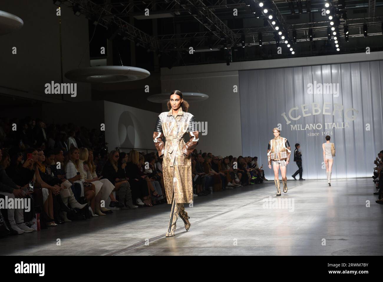 Milan, Italy. 20th Sep, 2023. Models walks the runway during the ...