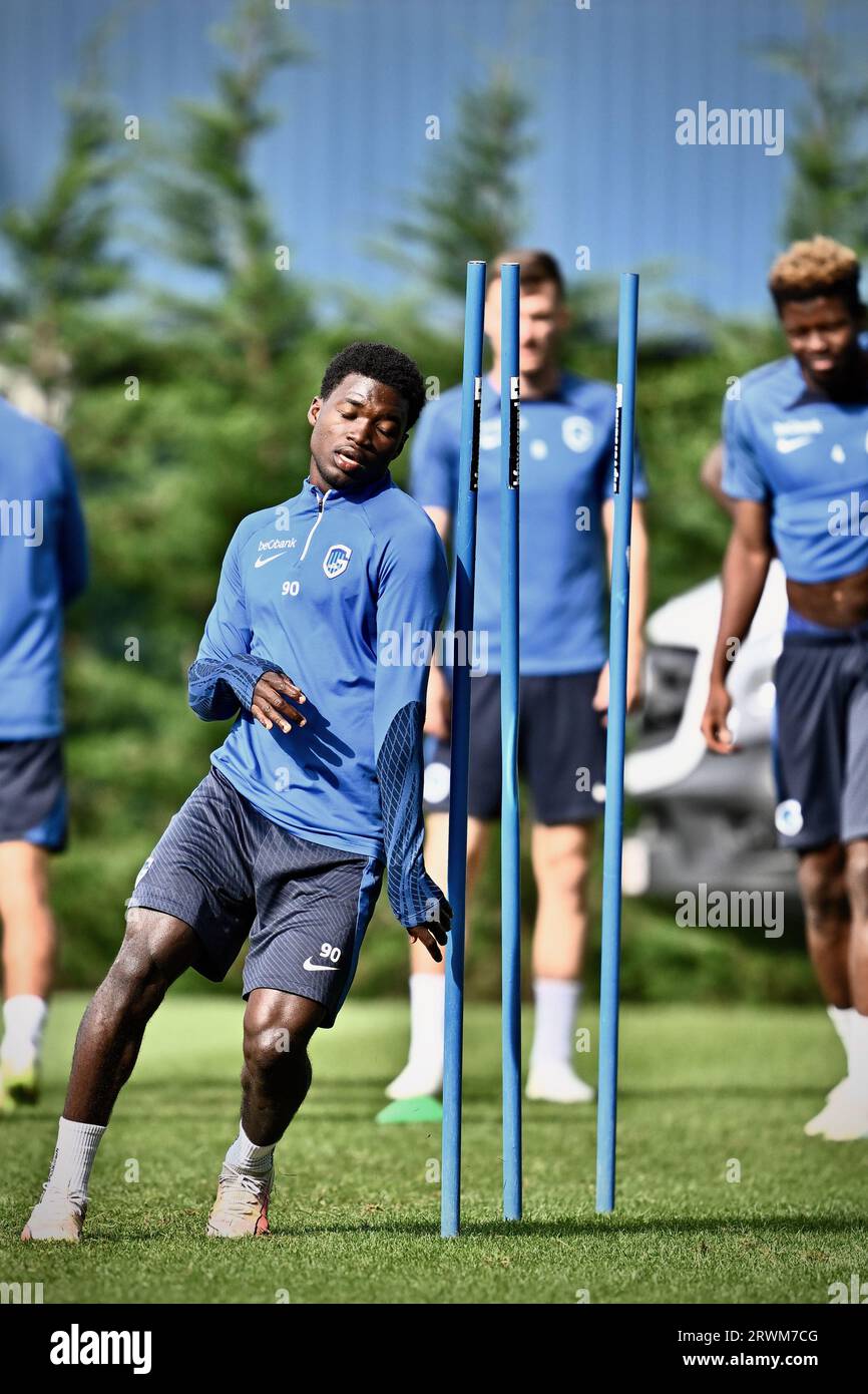Brussels, Belgium. 20th Sep, 2023. Genk's Christopher Bonsu Baah ...
