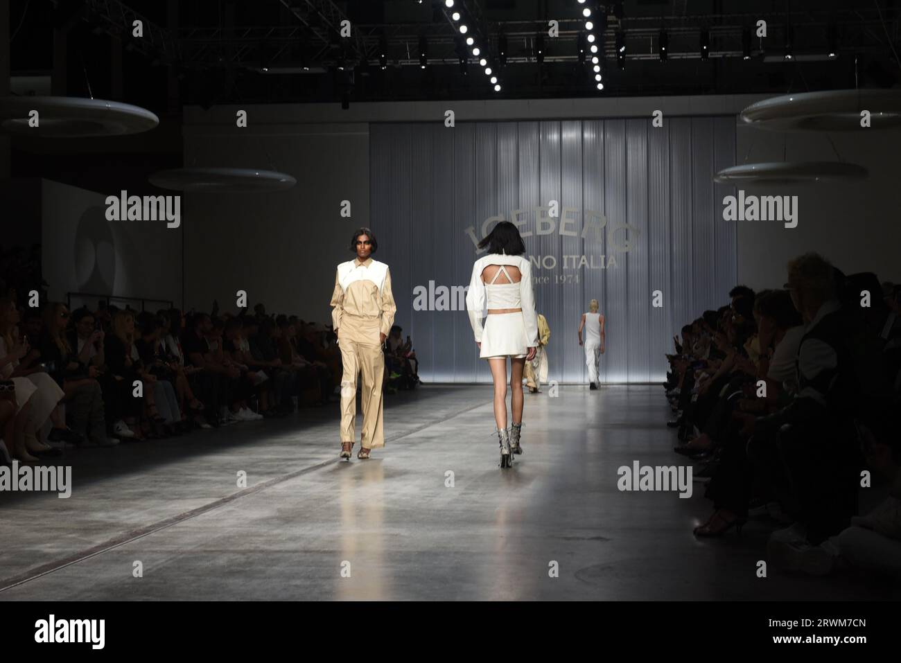 Milan, Italy. 20th Sep, 2023. Models walks the runway during the ...