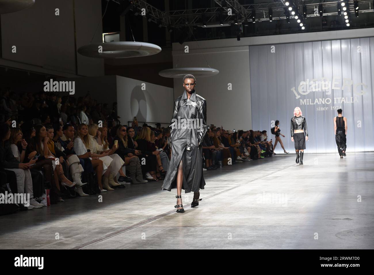 Milan, Italy. 20th Sep, 2023. Models walks the runway during the ...