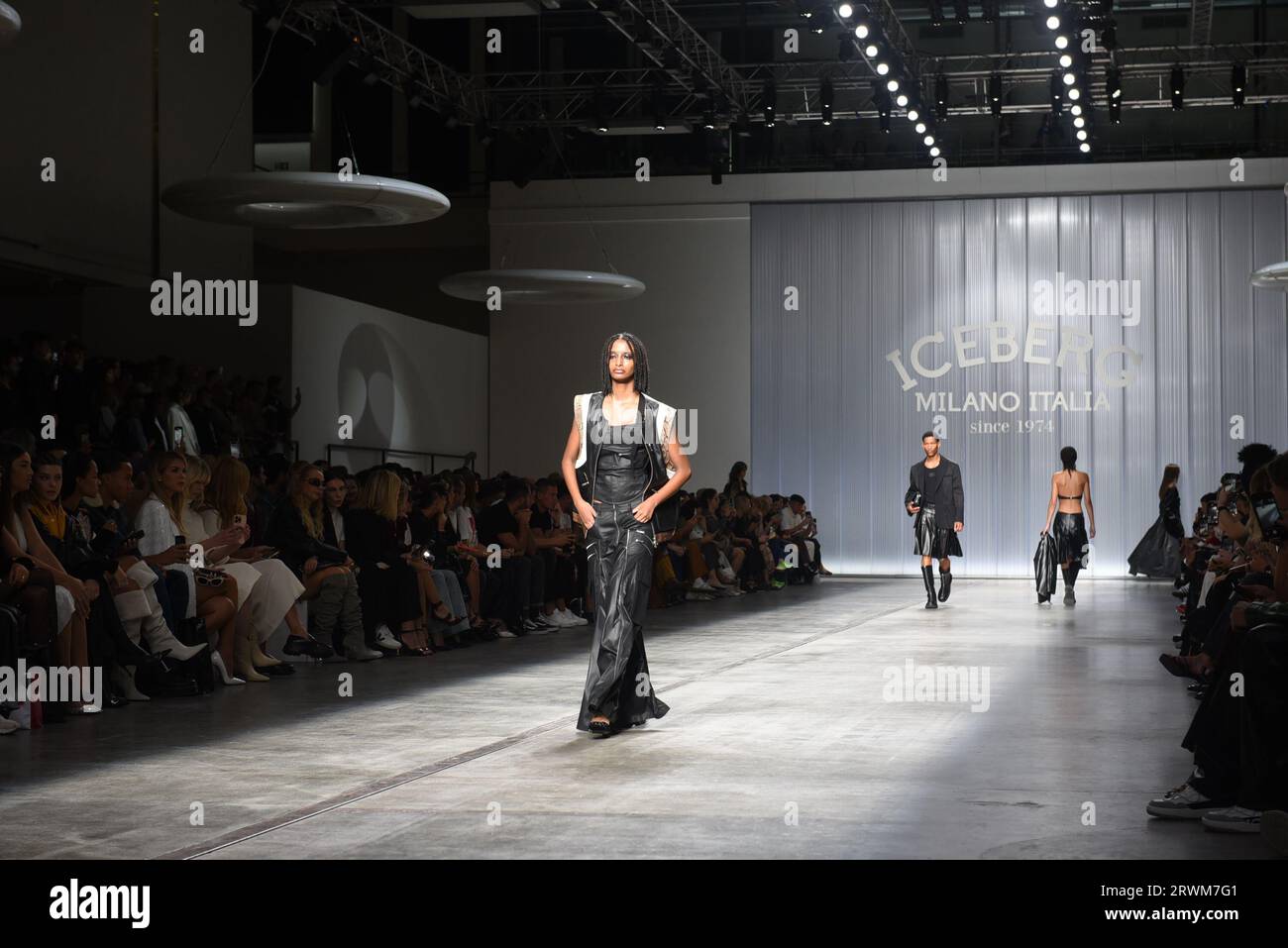 Milan, Italy. 20th Sep, 2023. Models walks the runway during the ...