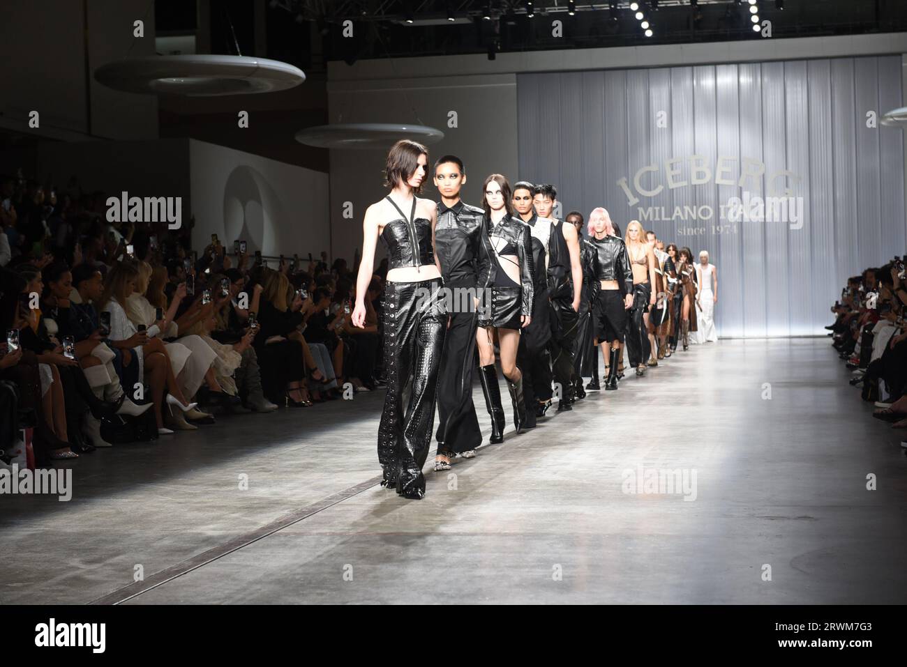 Milan, Italy. 20th Sep, 2023. Models walks the runway during the ...