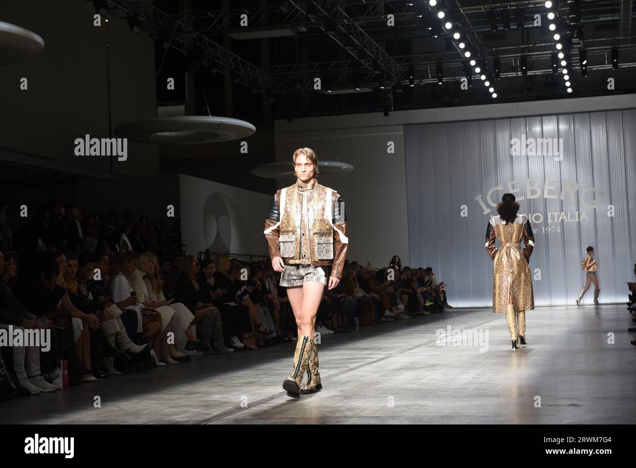 Milan, Italy. 20th Sep, 2023. Models walks the runway during the ...