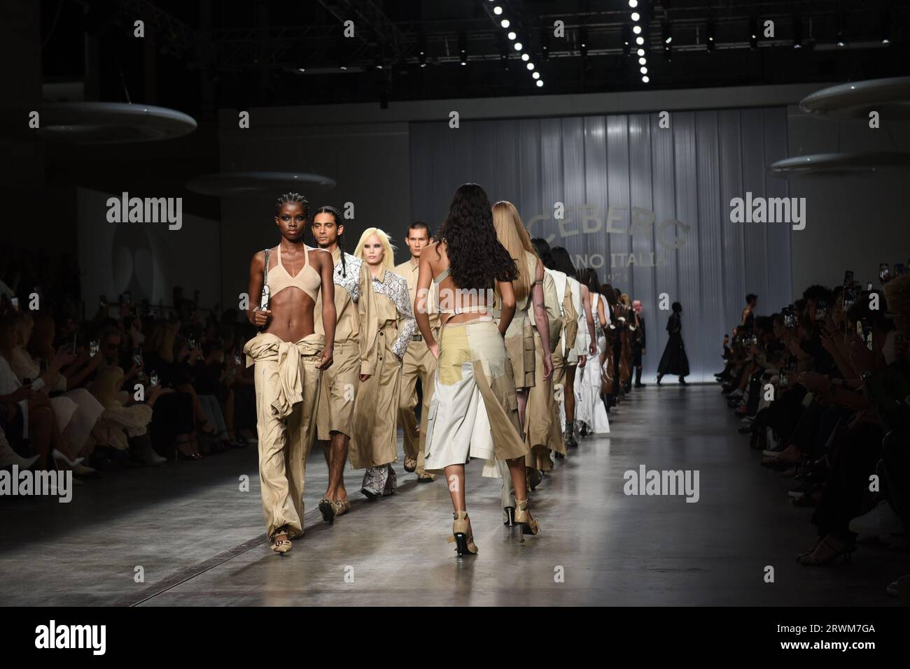 Milan, Italy. 20th Sep, 2023. Models walks the runway during the ...