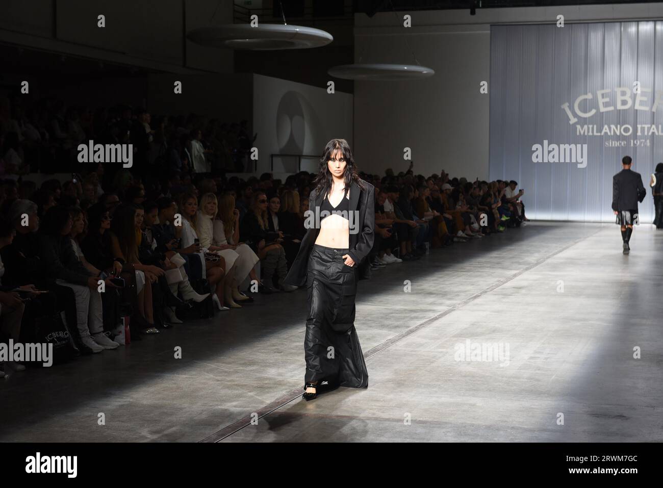 Milan, Italy. 20th Sep, 2023. Models walks the runway during the ...