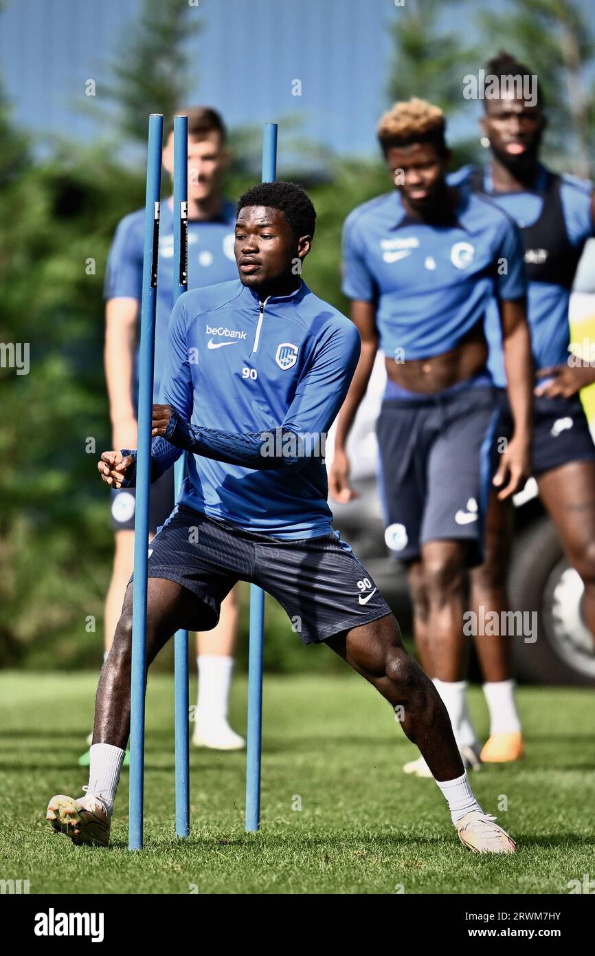 Brussels, Belgium. 20th Sep, 2023. Genk's Christopher Bonsu Baah ...