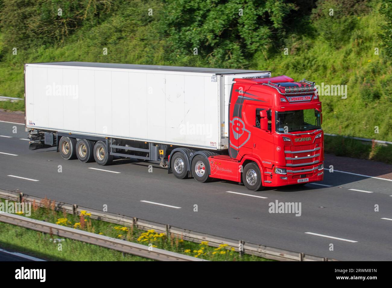 E Howard & Son Ltd freight transportation Service; travelling at speed ...