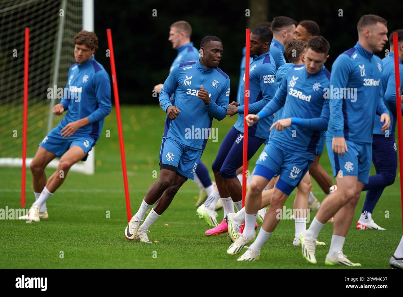 Ranger's Rabbi Matondo during a training session at the Rangers ...