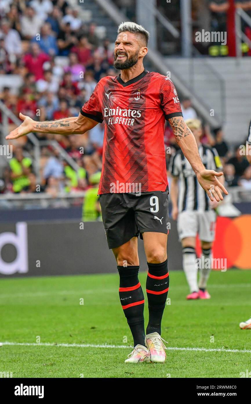 Milano, Italy. 19th, September 2023. Olivier Giroud (9) of AC Milan ...