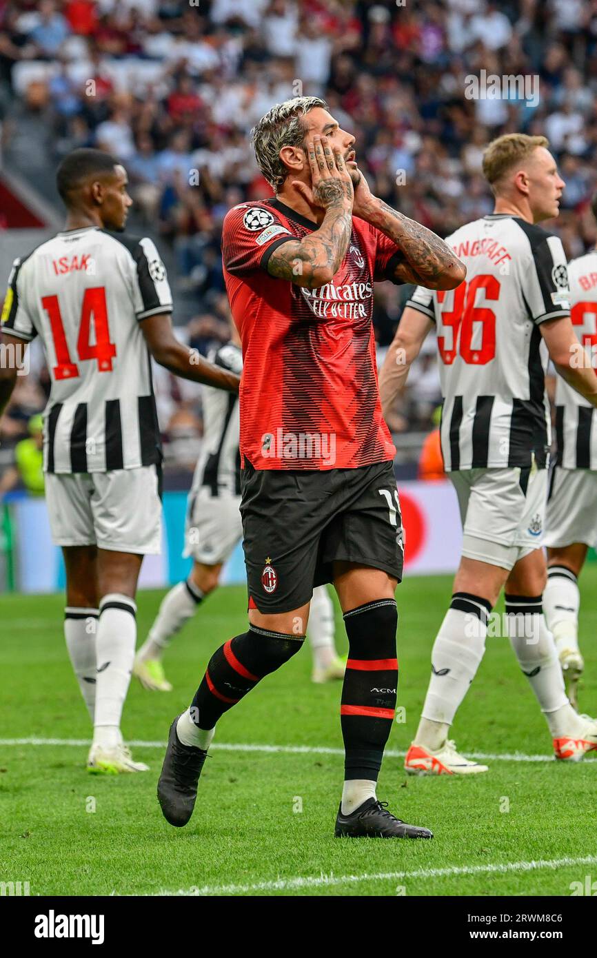 Milano, Italy. 19th, September 2023. Theo Hernandez (19) of AC Milan ...