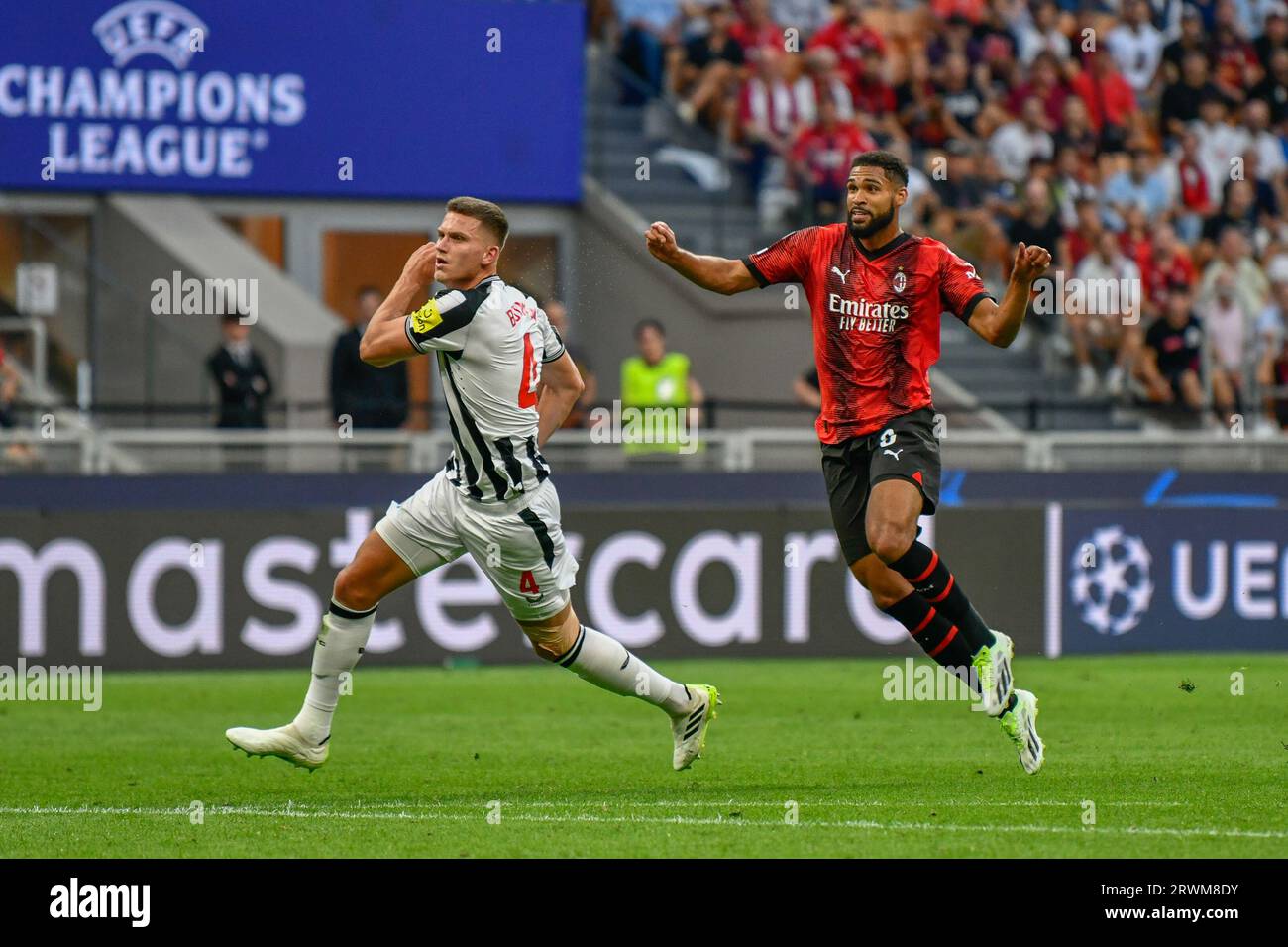Milano, Italy. 19th, September 2023. Sven Botman (4) of Newcastle ...