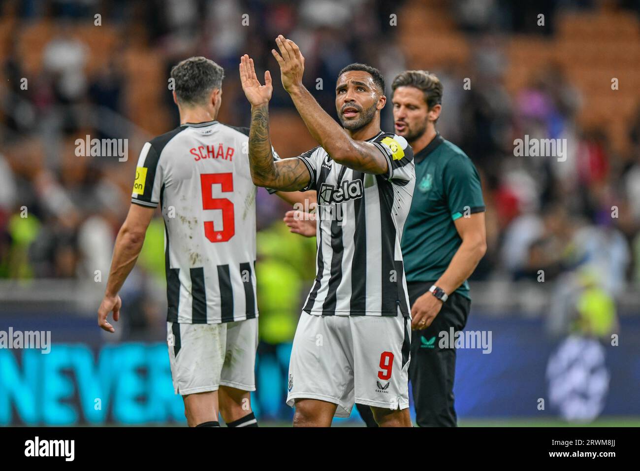 Milano, Italy. 19th Sep, 2023. Callum Wilson (9) of Newcastle United ...