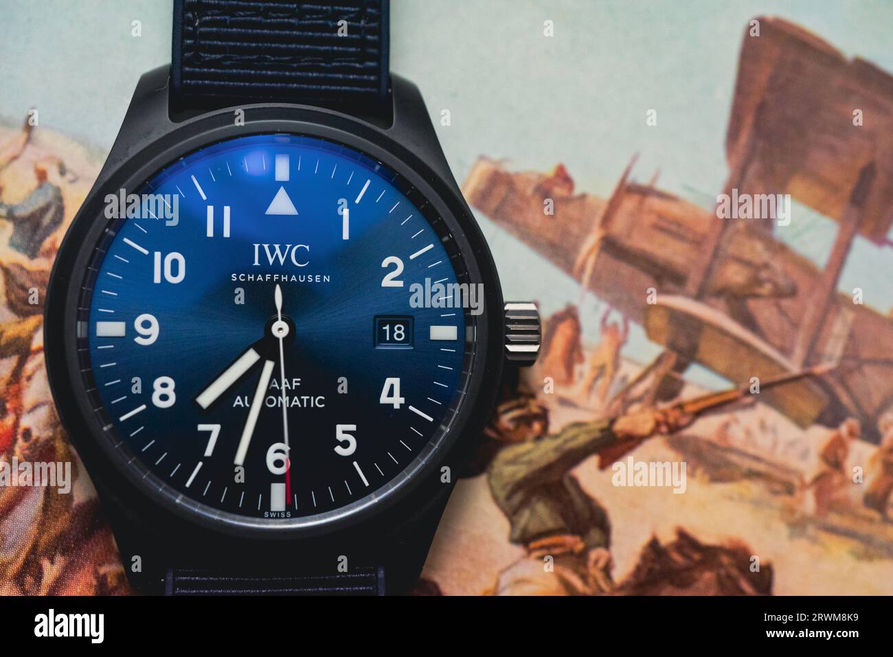 images of the a special IWC RAAF Automatic pilots watch made with the ...