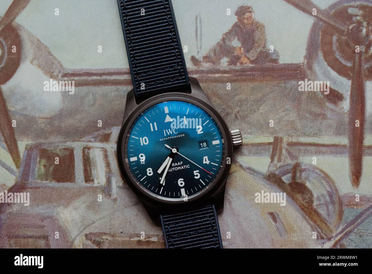 images of the a special IWC RAAF Automatic pilots watch made with the ...