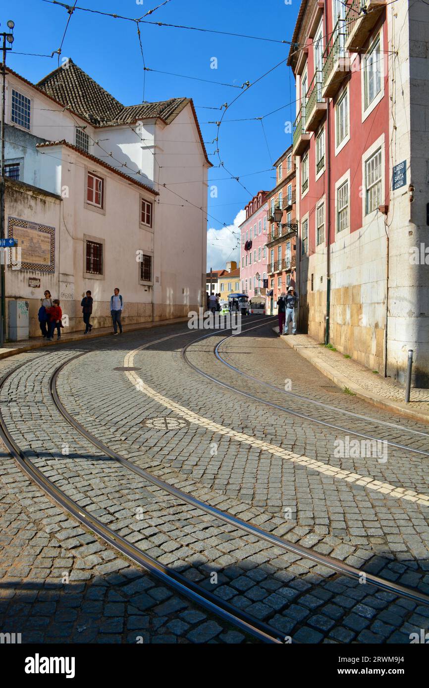 Miradouro Das Portas do Sol Stock Photo - Alamy