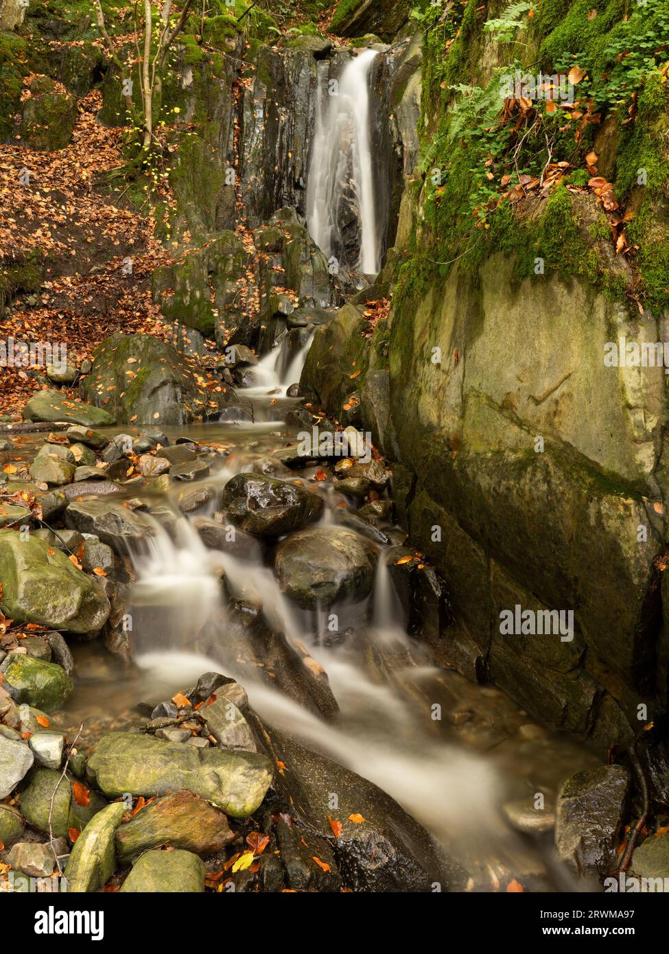 Rapids and falls on the River Garry at The Pass of Killiecrankie ...