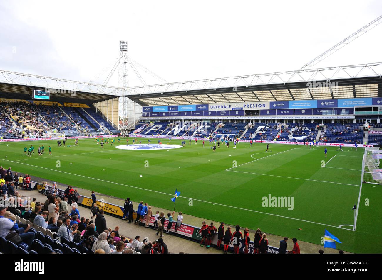 Inside Deepdale , the home of Preston North End FC Stock Photo - Alamy