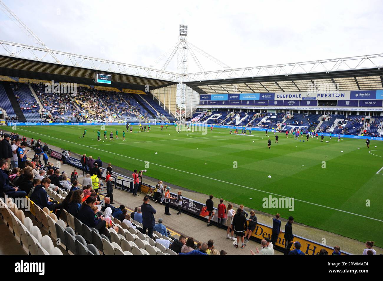 Inside Deepdale , the home of Preston North End FC Stock Photo - Alamy