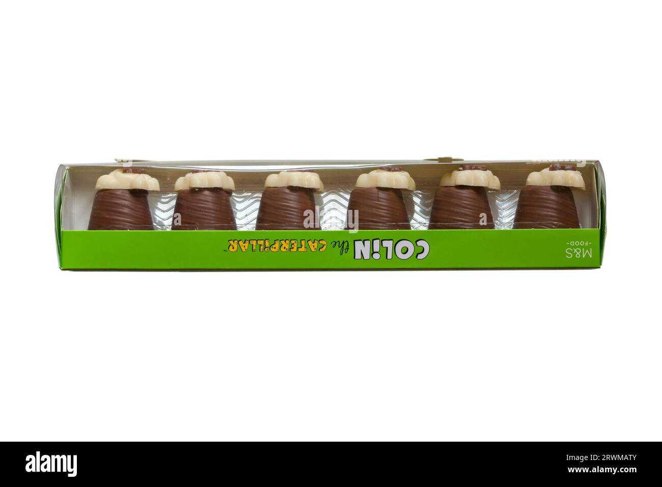 Colin the Caterpillar Mallow Whip from M&S isolated on white background ...