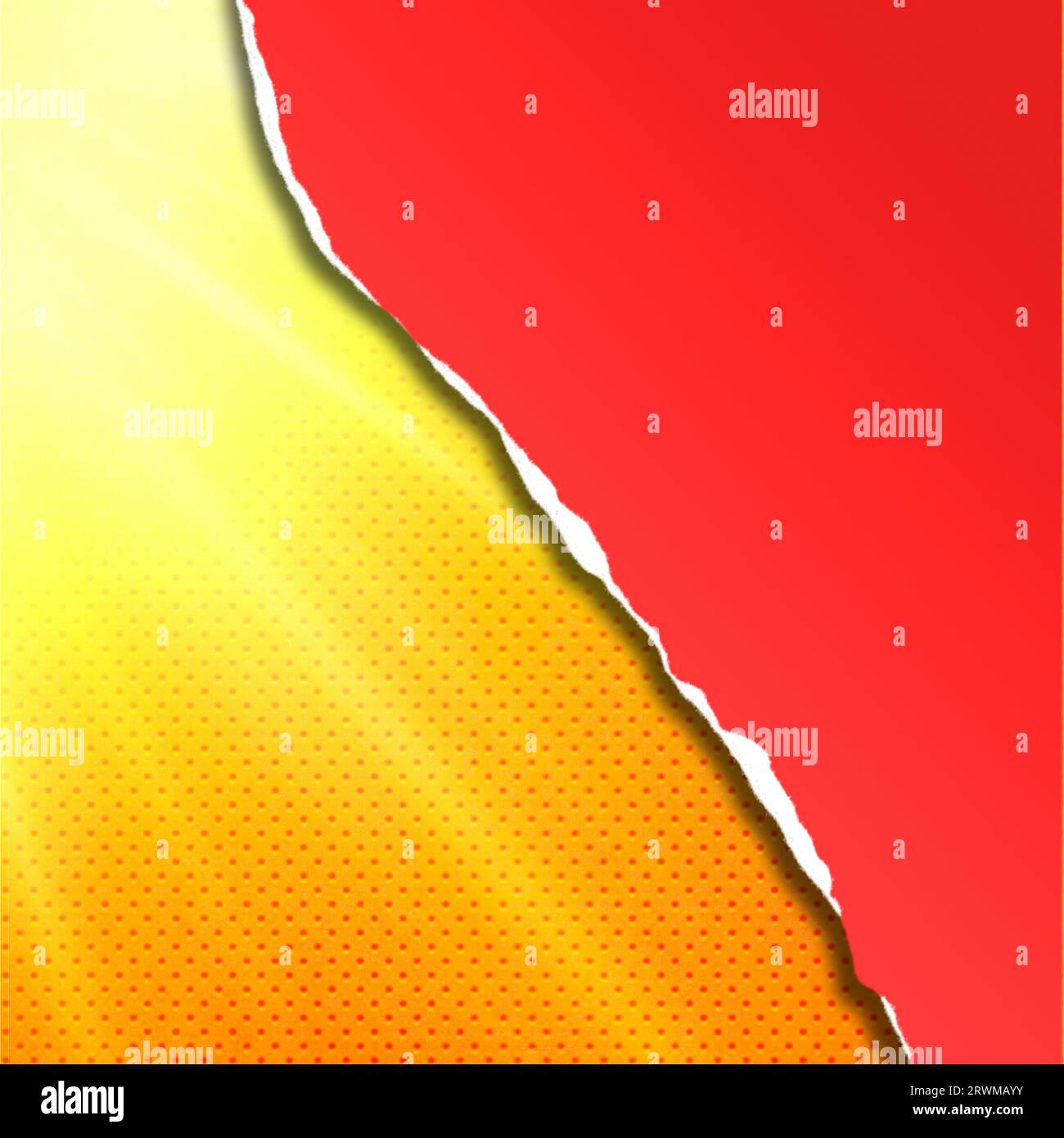Paper tear background. Red sqare backdrop with copy space, for social ...