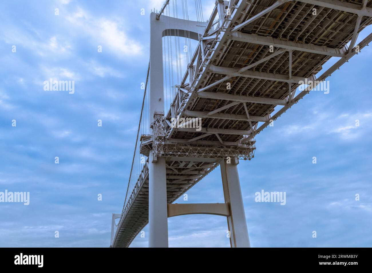 abstract steel construction from under bridge, architecture details ...
