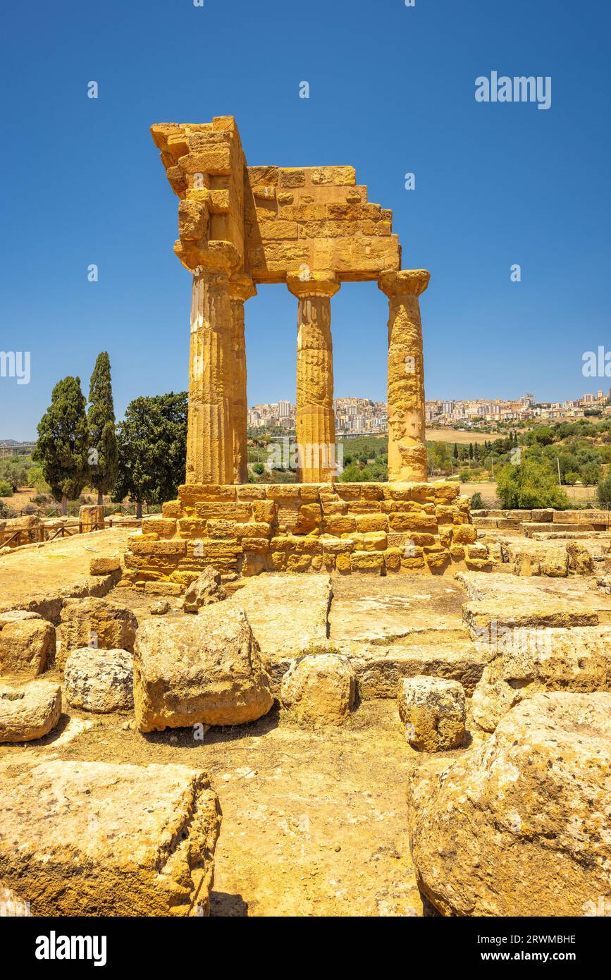 Temple of Heracles in Valley of the Temples. Archaeological site in ...