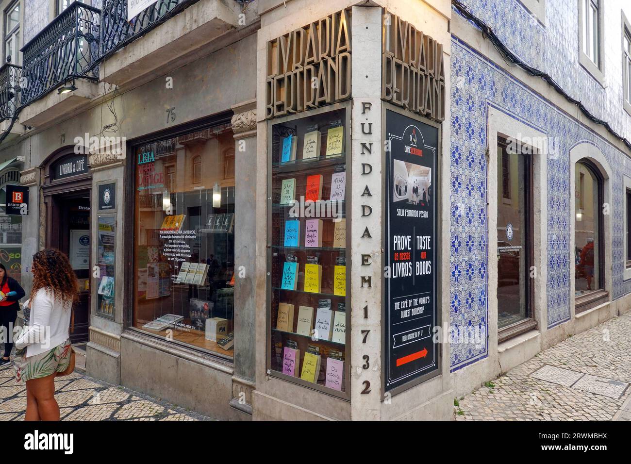 Portugal, Lisbon, Livraria Bertrand founded in 1732 in the Chiado ...
