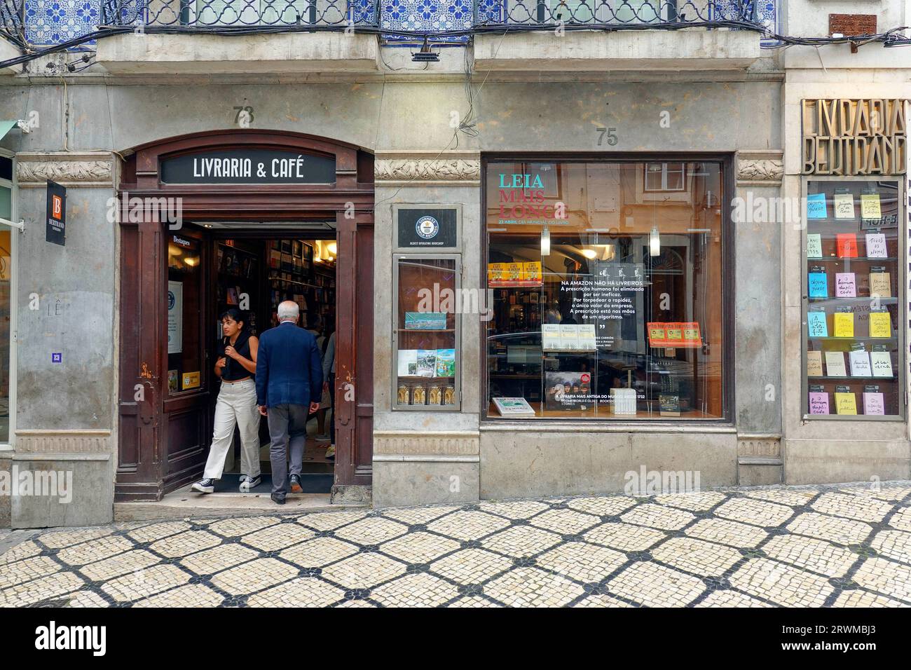 Portugal, Lisbon, Livraria Bertrand founded in 1732 in the Chiado ...