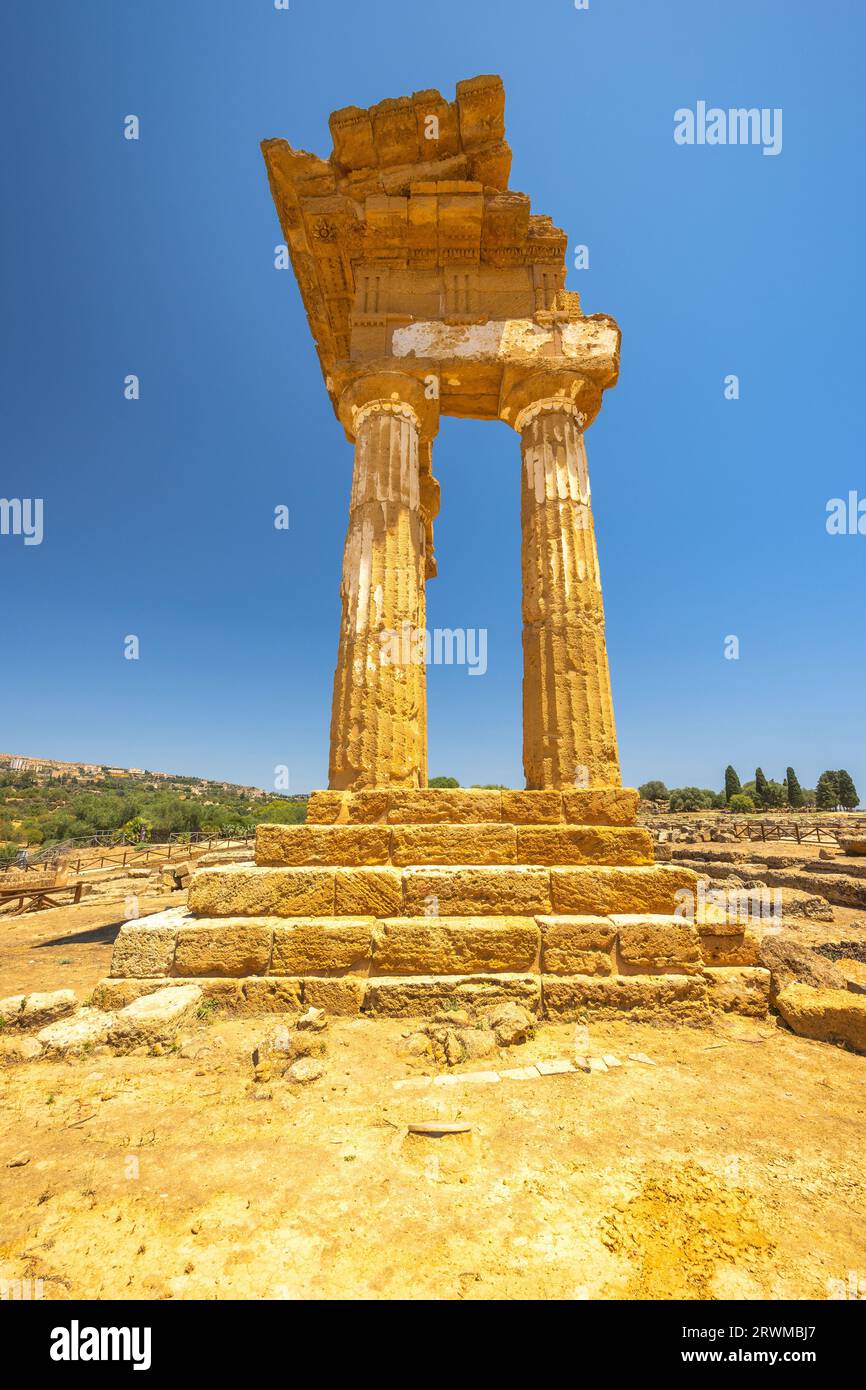 Temple of Heracles in Valley of the Temples. Archaeological site in ...