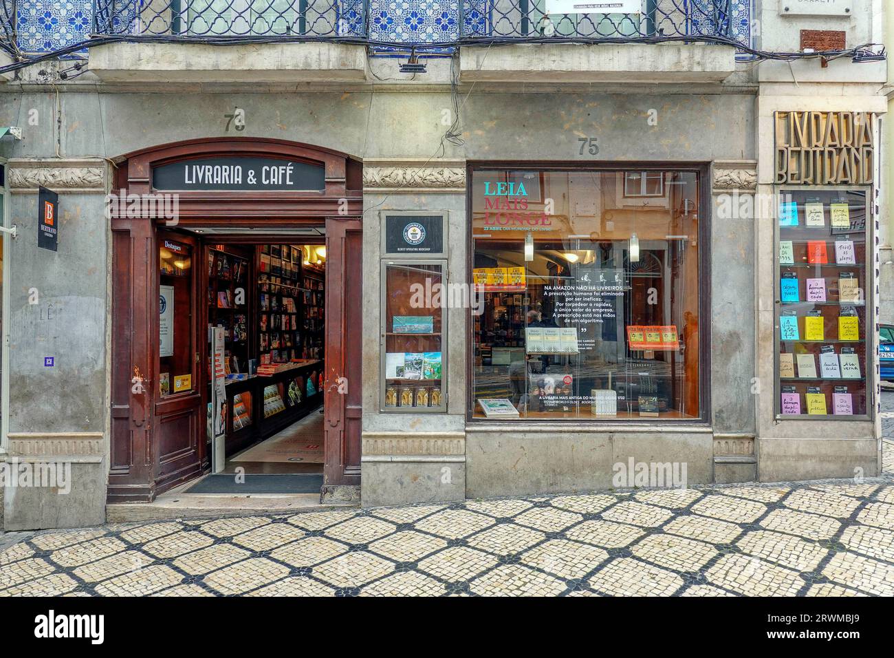 Portugal, Lisbon, Livraria Bertrand founded in 1732 in the Chiado ...