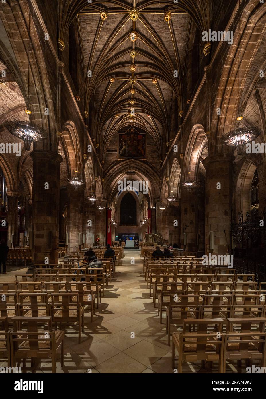 The Interior of St Giles Cathedral (High Kirk) with its scenic ...