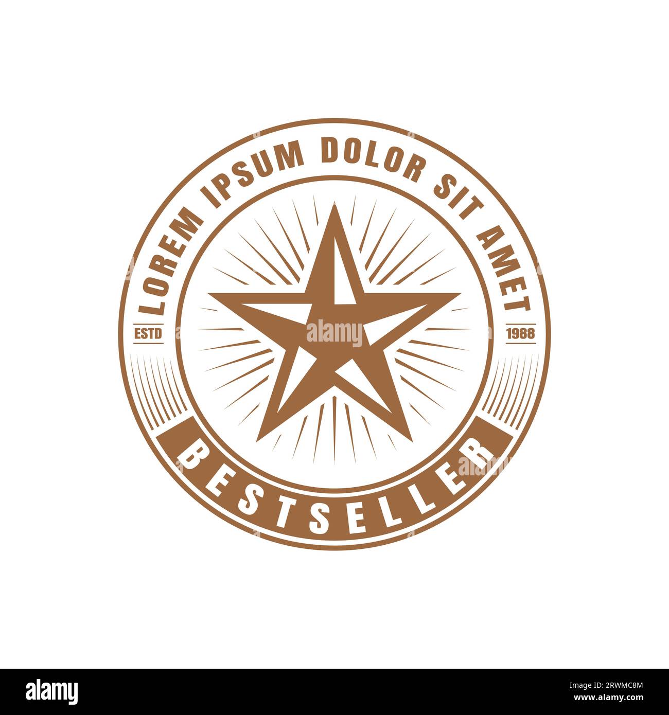 Retro Vintage Western Country Texas Star Badge Emblem Label Stamp Logo ...