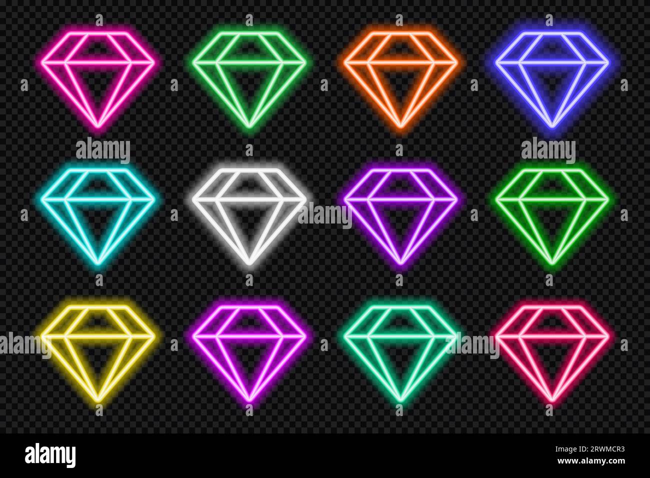 Blue diamond logo glowing effect hi-res stock photography and images ...