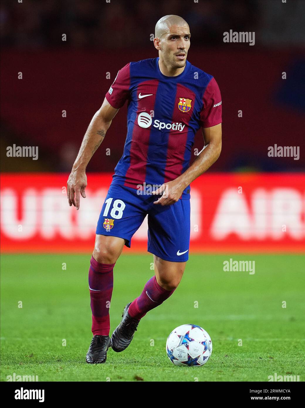 Barcelona, Spain. 19th Sep, 2023. Oriol Romeu of FC Barcelona during ...
