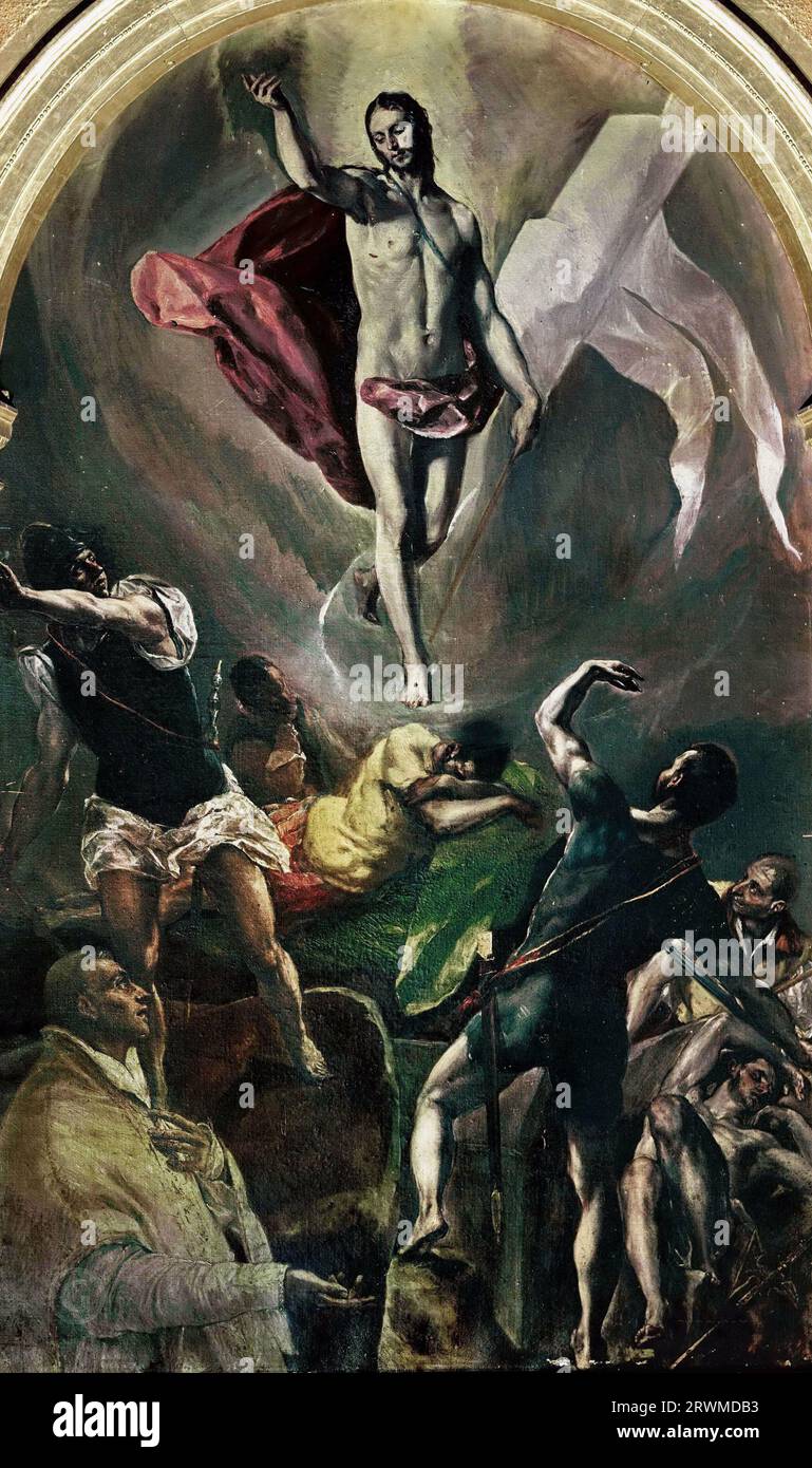El Greco – Resurrection 1577-79. 210x128. Church of Saint Dominic of ...