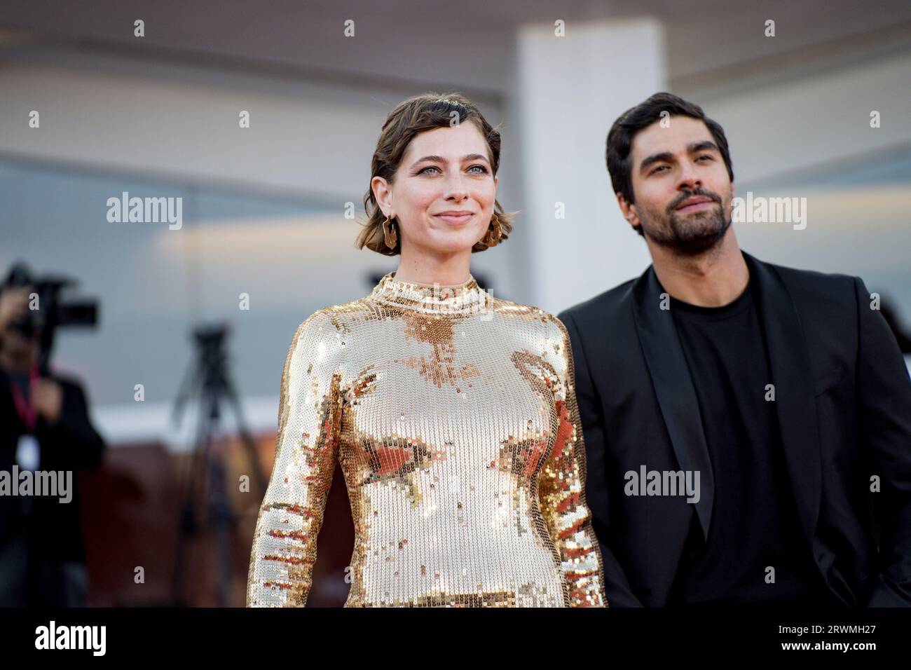 VENICE, ITALY - SEPTEMBER 07: Federica De Benedittis and Giulio Corso ...