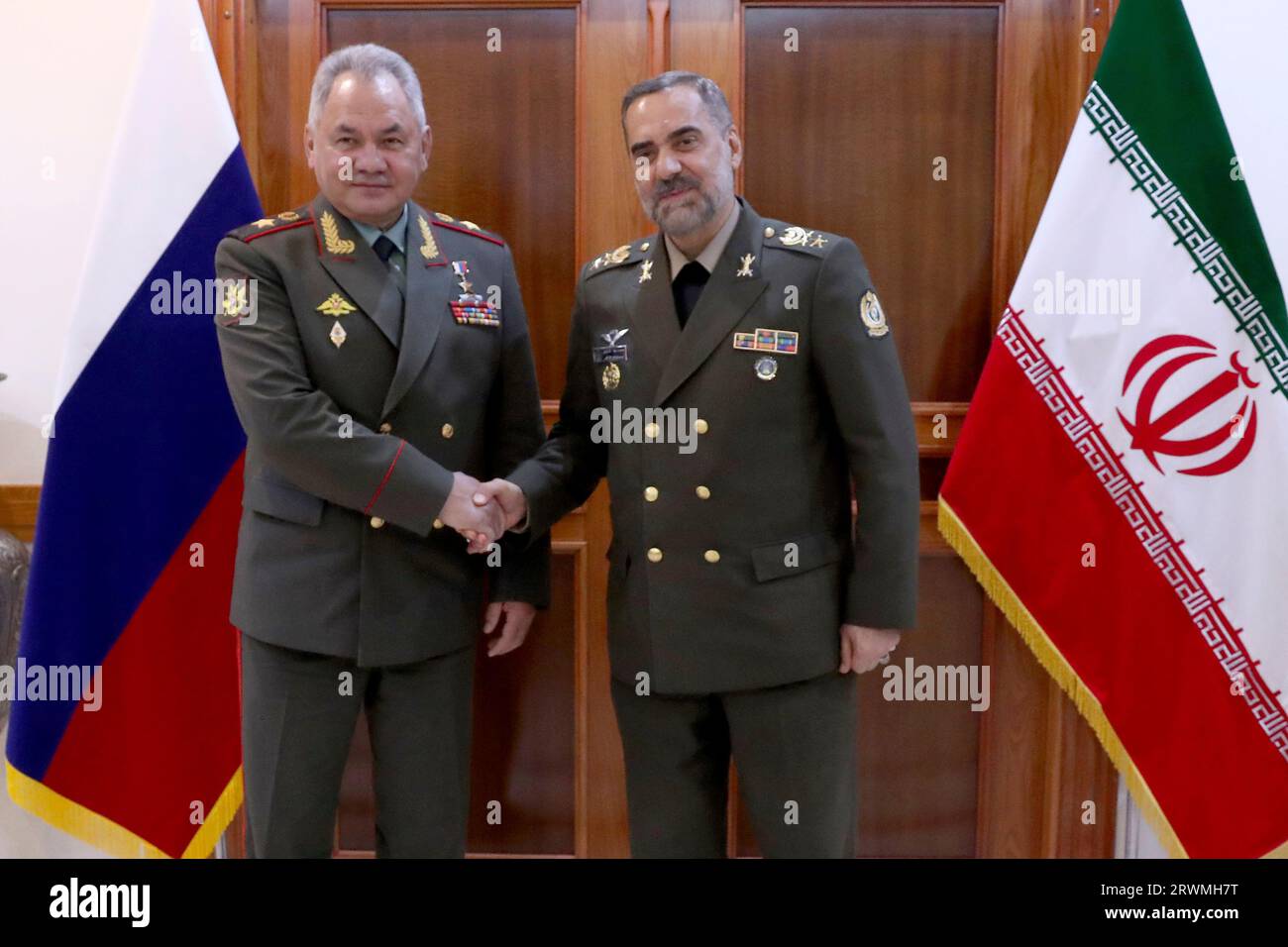 In this photo released by the Iranian Defense Ministry, Defense Minster ...