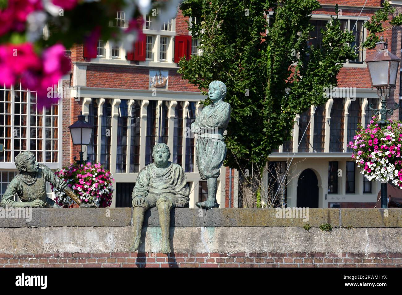 HOORN, NETHERLANDS - SEPTEMBER 9, 2023: Statues at the harbor ...
