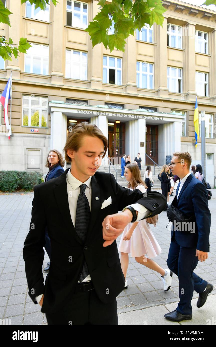 Outdoor student boy in hi-res stock photography and images - Alamy