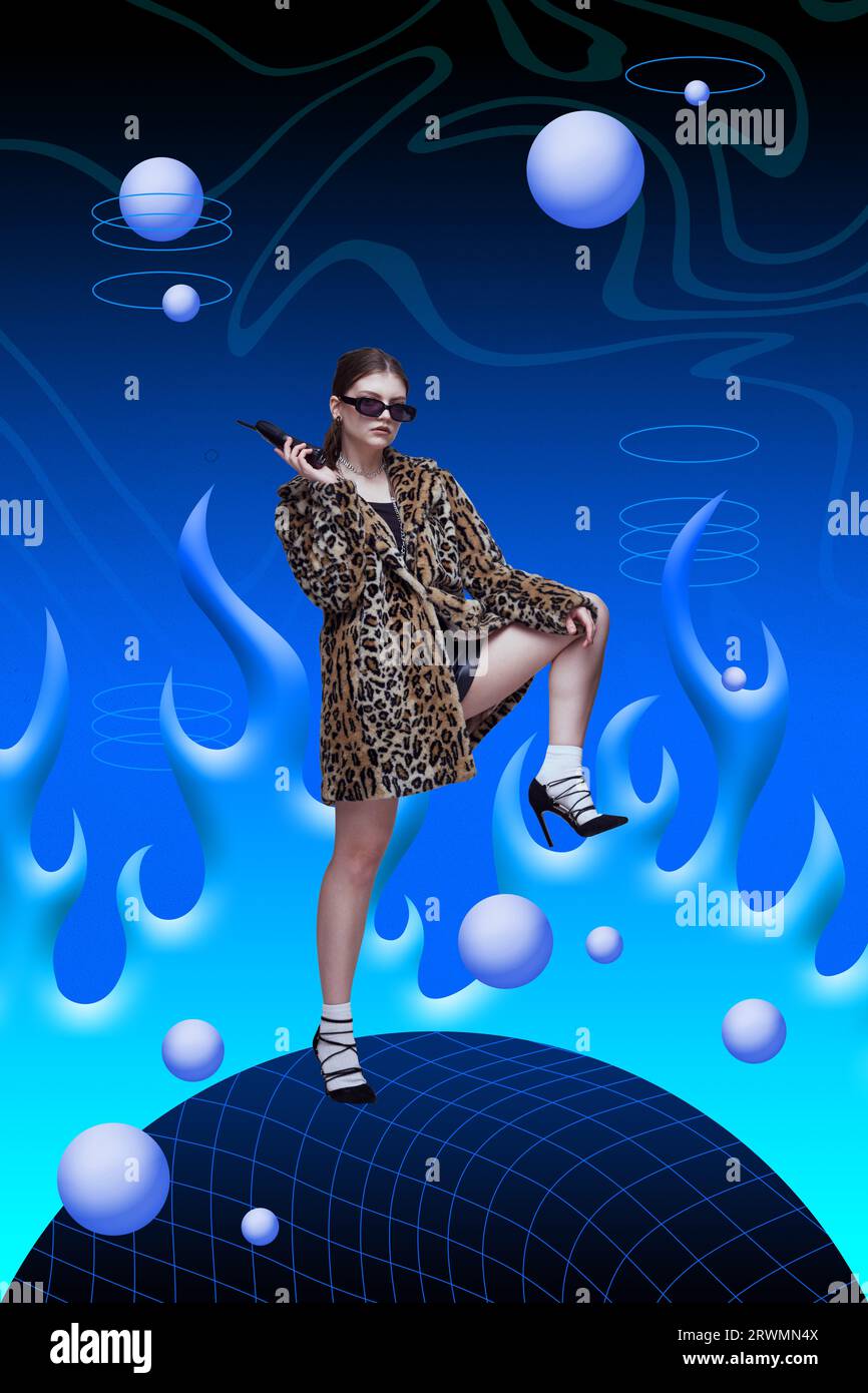 Y2k style hi-res stock photography and images - Alamy