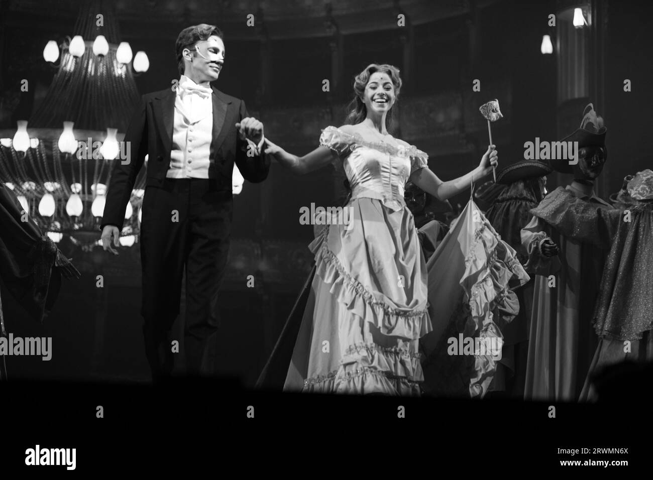 Actress Talía del Val performs during the presentation of the musical ...