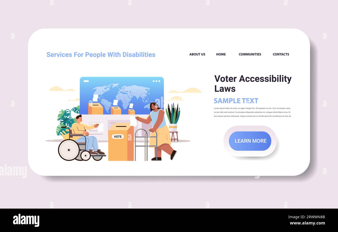 Accessible voting Stock Vector Images - Alamy