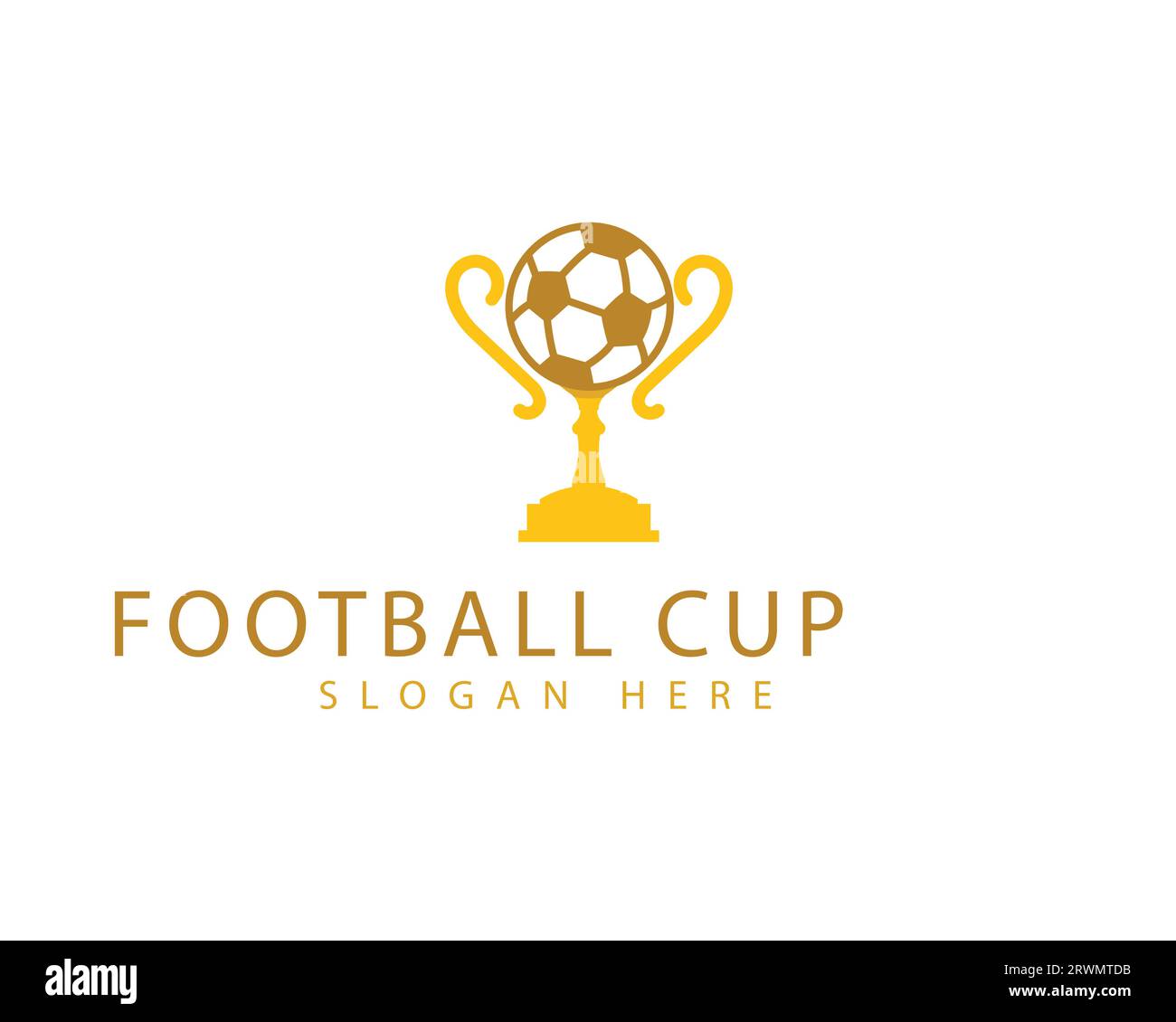 football cup logo template vector icon illustration design isolated on ...