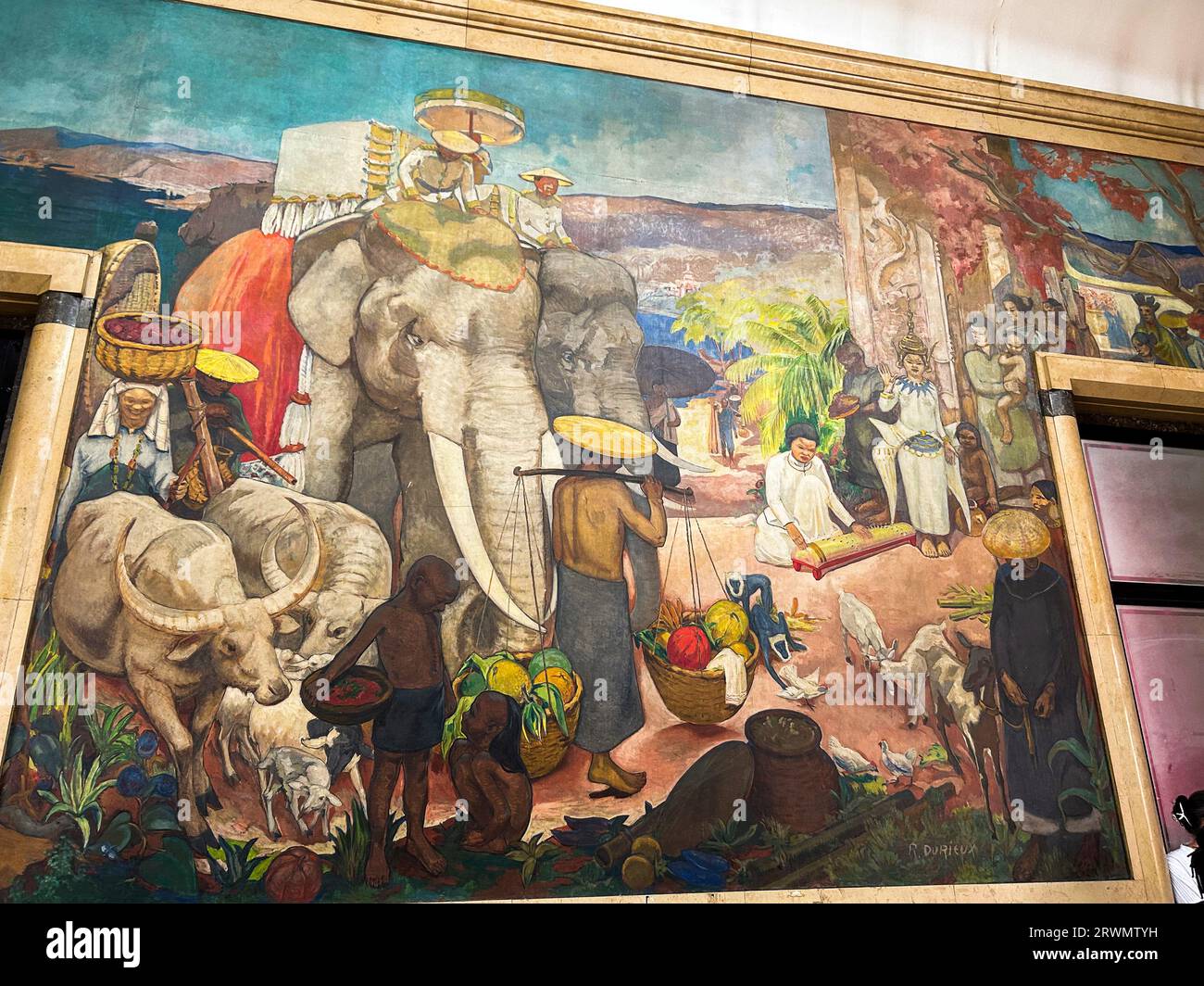 Paris, France, French Colonialism Historical Painting Wall Murals in ...